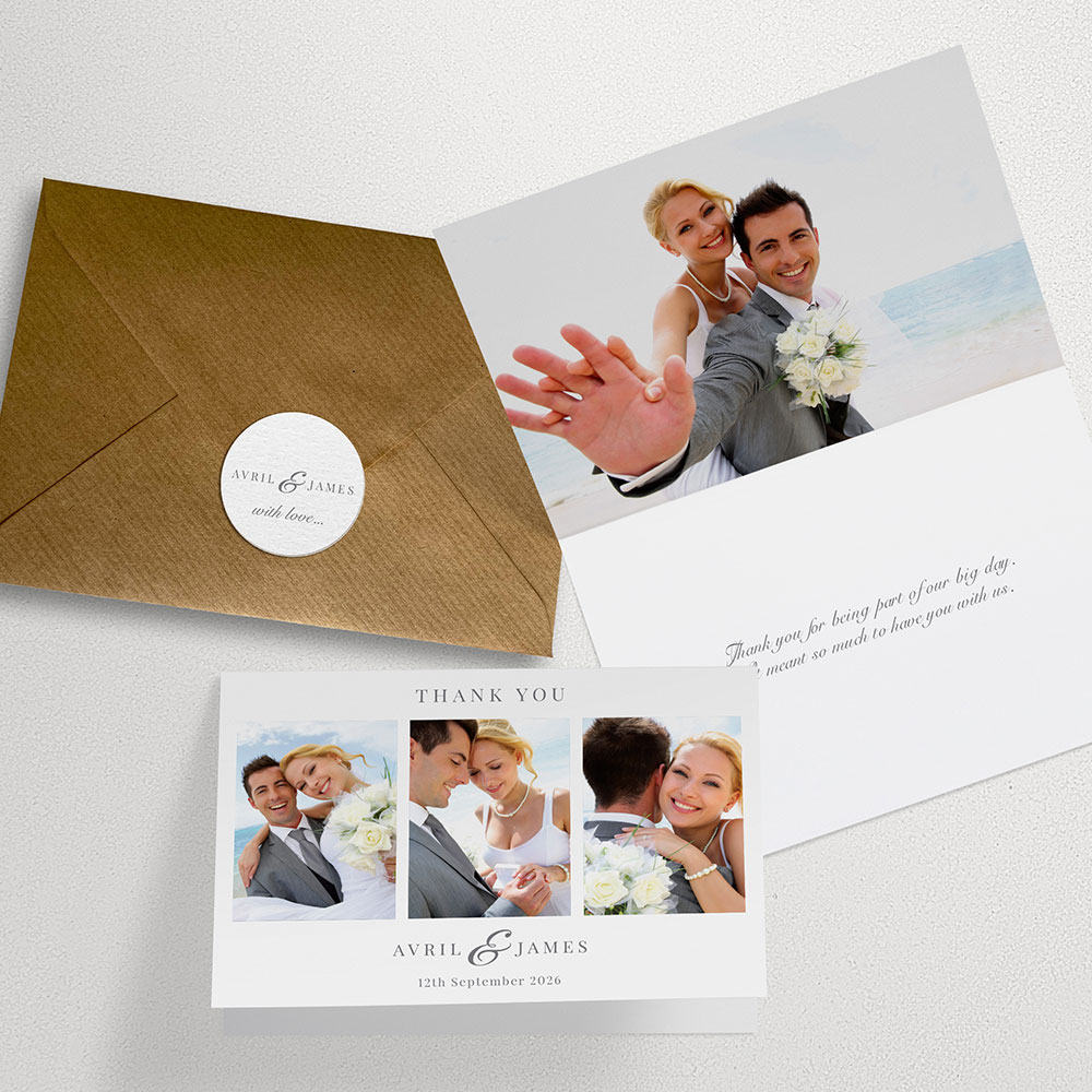 Forever, envelope sticker for your wedding thank you cards