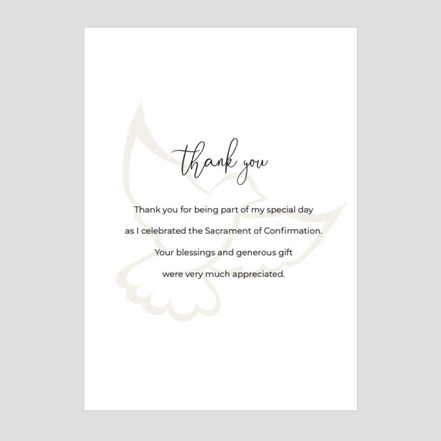 Modern Confirmationion - Confirmation Thank You Card.